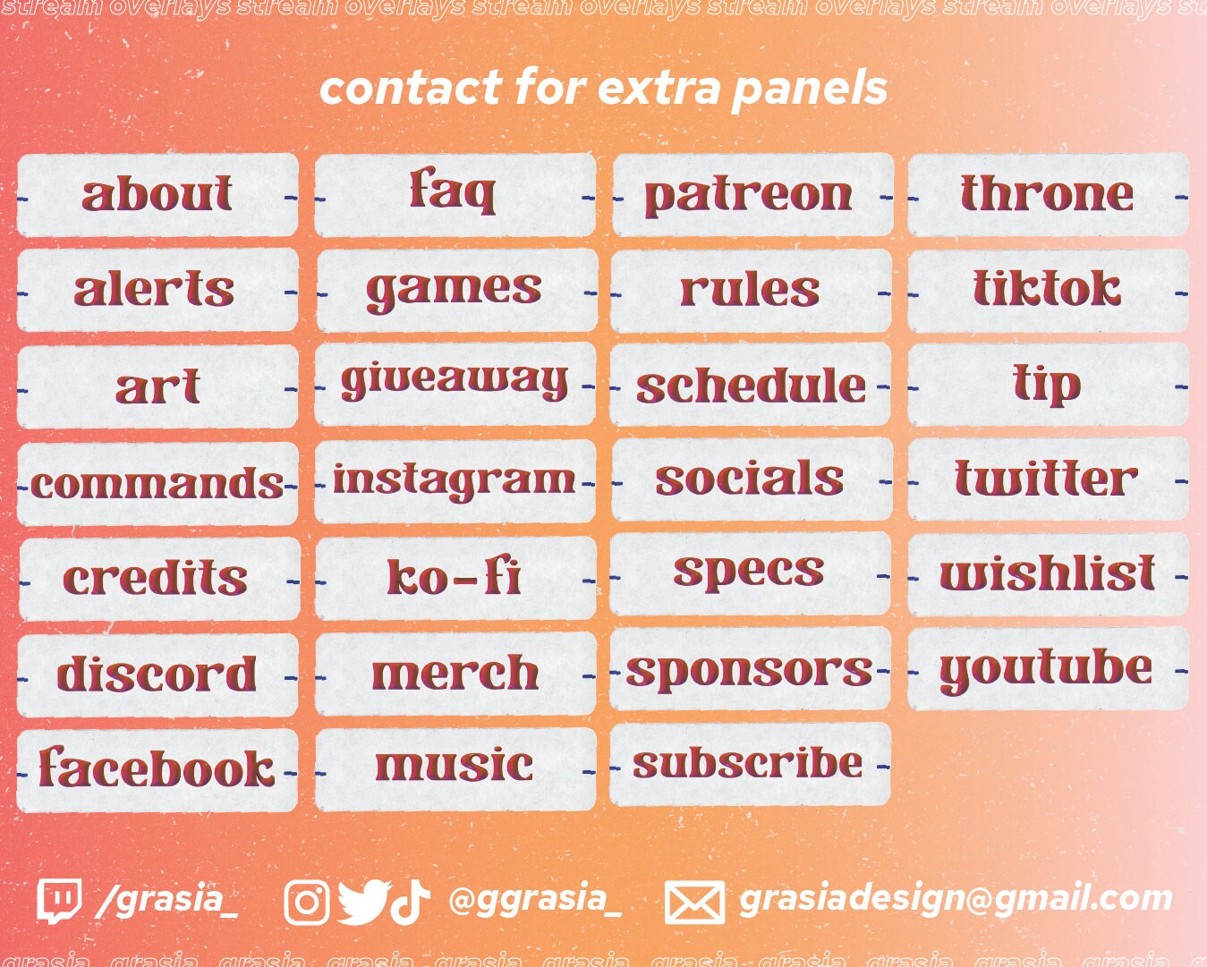 Thermal Sticker Stream Overlay Set Twitch Thermal Orange - Etsy Australia