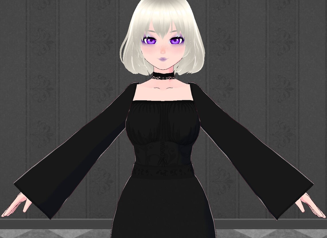 Vroid | Gothic Witchy Outfit Set - Etsy