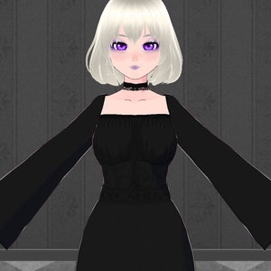 Vroid | Gothic Witchy Outfit Set - Etsy