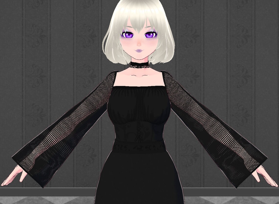 Vroid | Gothic Witchy Outfit Set - Etsy