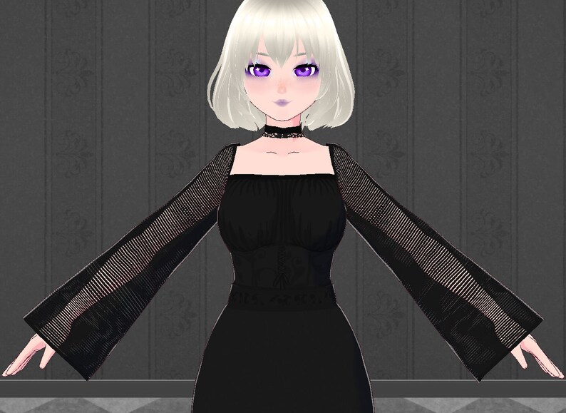 Vroid | Gothic Witchy Outfit Set - Etsy