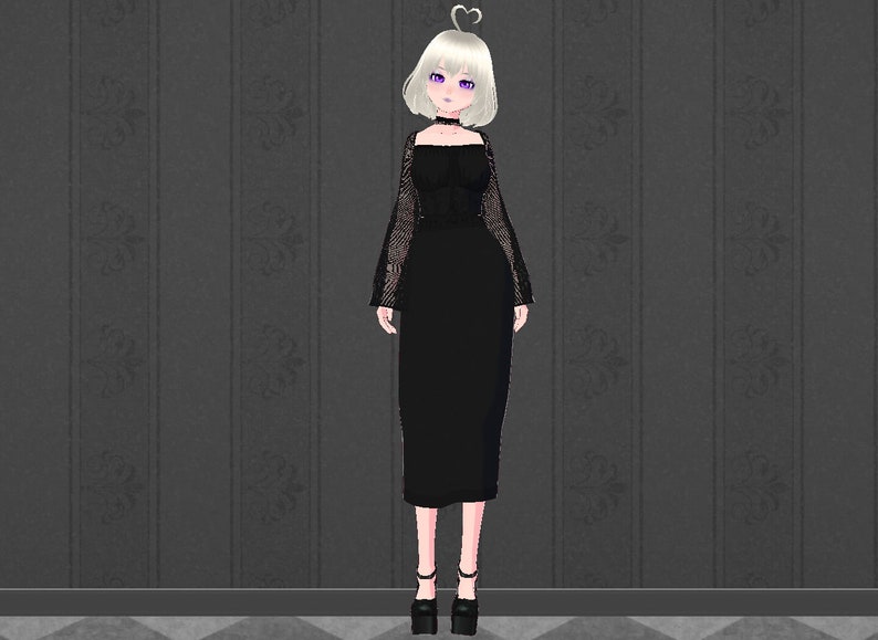 Vroid | Gothic Witchy Outfit Set - Etsy