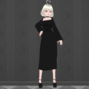 Vroid | Gothic Witchy Outfit Set - Etsy