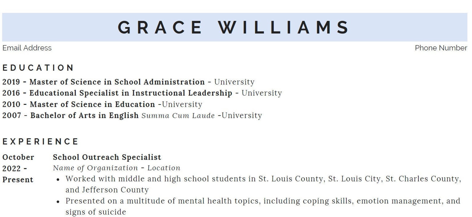 Resume and Cover Letter Bundle Templates for Teachers Looking for a ...