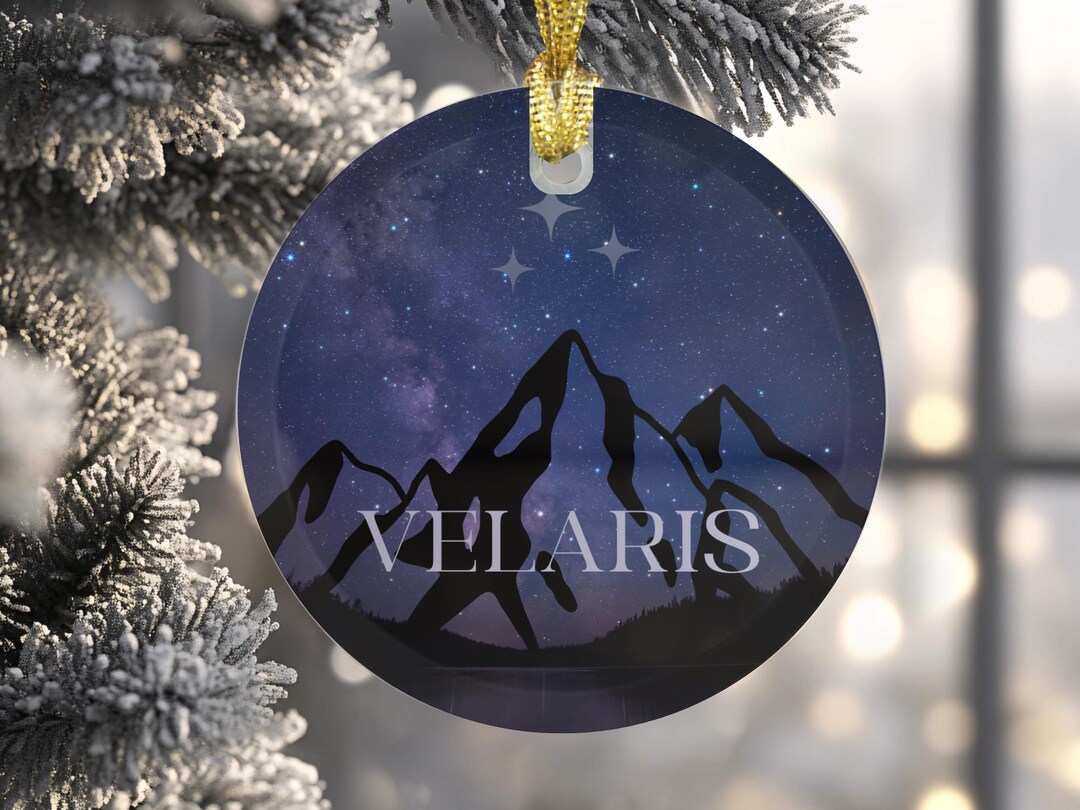 ACOTAR Christmas Ornament Velaris Glass Ornament A Court of Thorns and ...