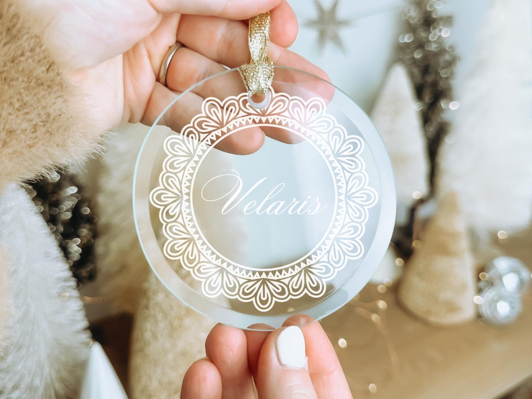 ACOTAR Christmas Ornament Velaris Christmas Decor GLASS Ornament Sarah ...