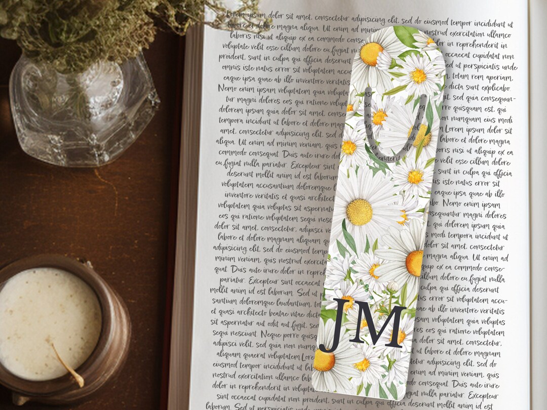 April Personalized Flower Birth Month Daisy Bookmark April Birth Flower ...
