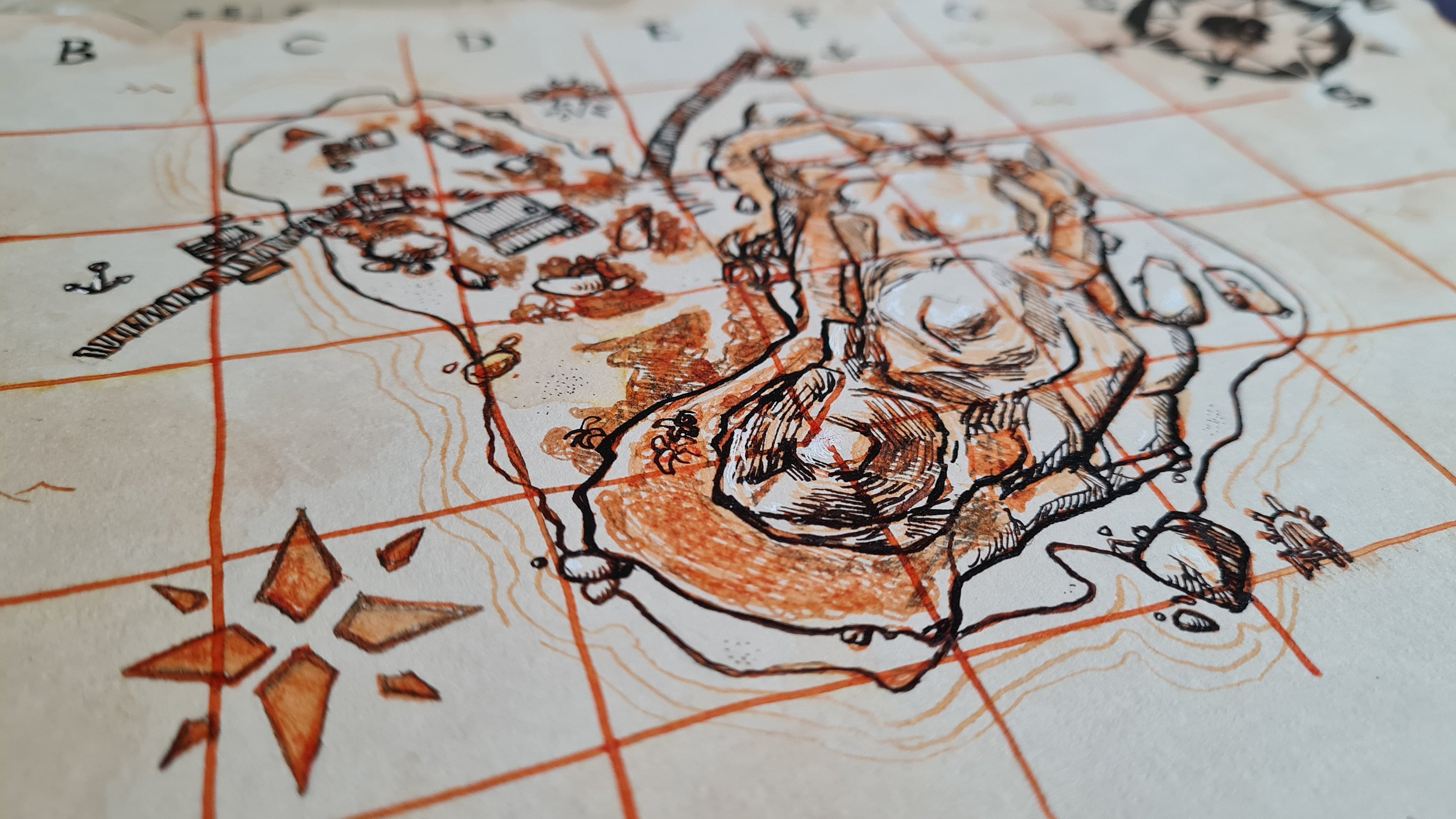 Sea of Thieves Inspired Map of Plunder Outpost - Etsy