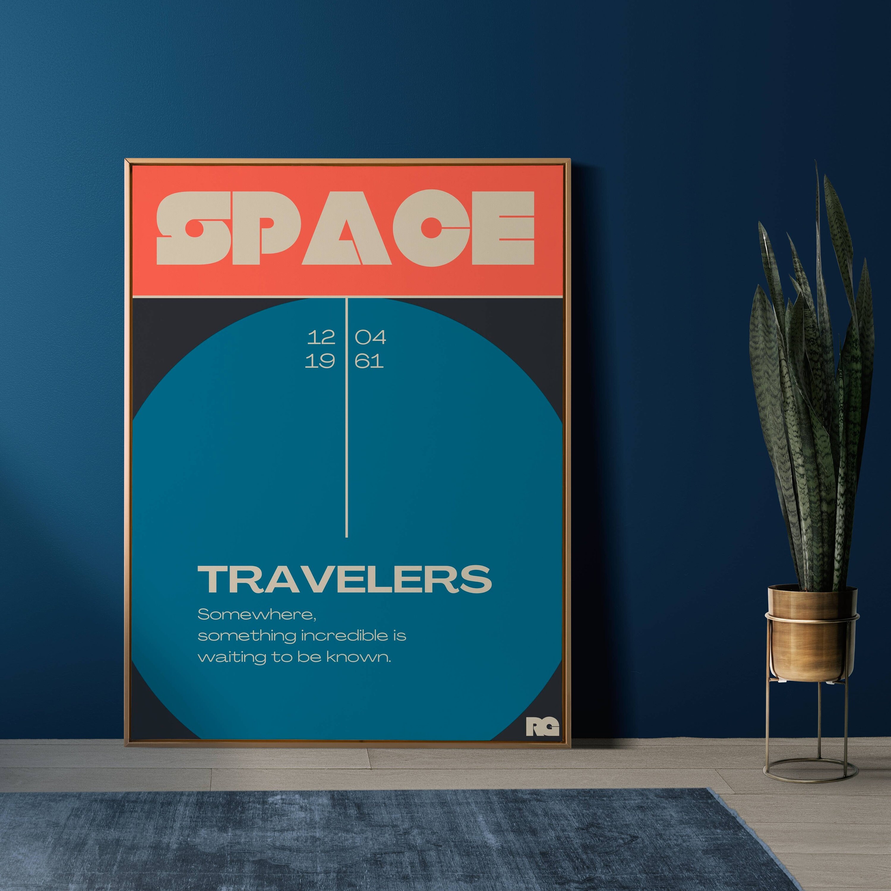 Space Travelers Poster | Space Poster | Celestial Art Print | Cosmic ...