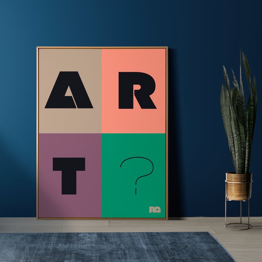 Color Block Poster Art Poster Wall Decor Printable Wall Art Colorful ...