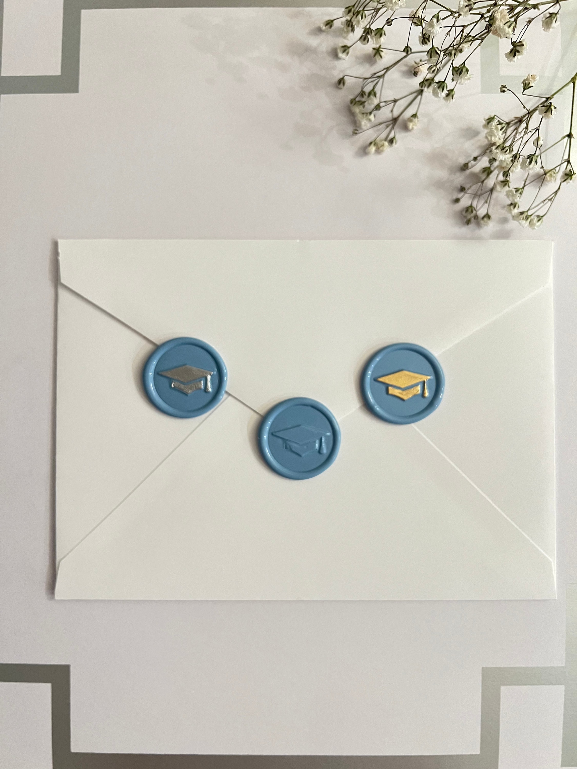 Graduation Cap Celebration Wax Seal Stamp Sticker Graduation - Etsy