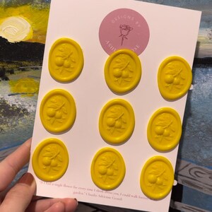 Citrus Orange Wax Seals, Stickers, Self Adhesive, Custom Wax Seals ...