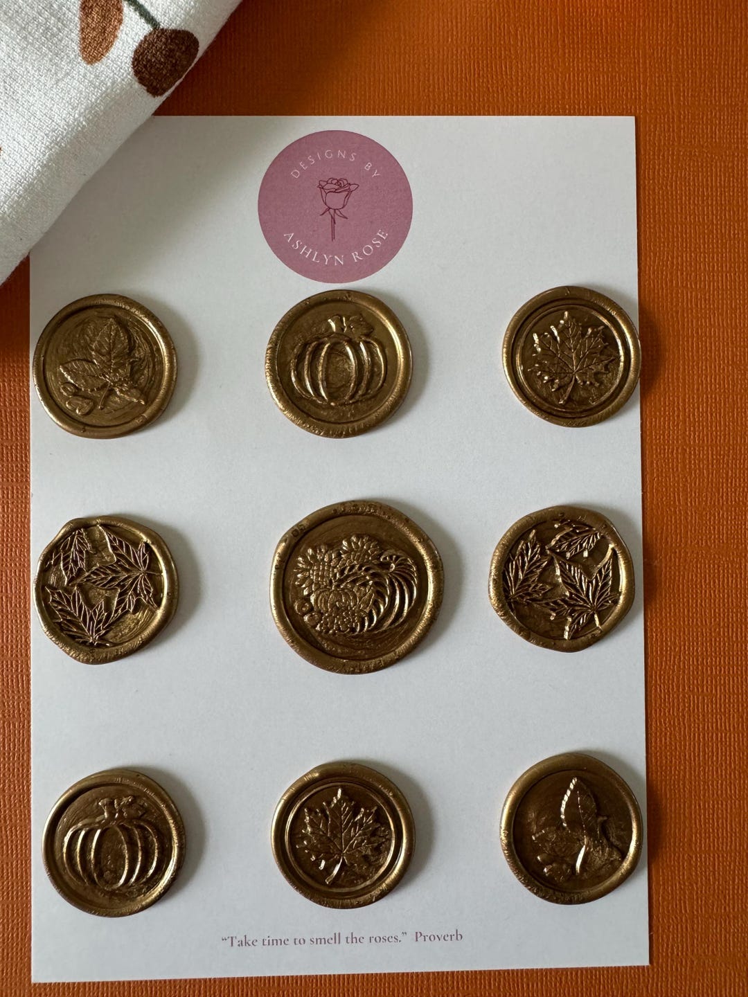 Fall Collection Wax Seal Stamp Sticker, Fall Wax Seal, Thanksgiving ...