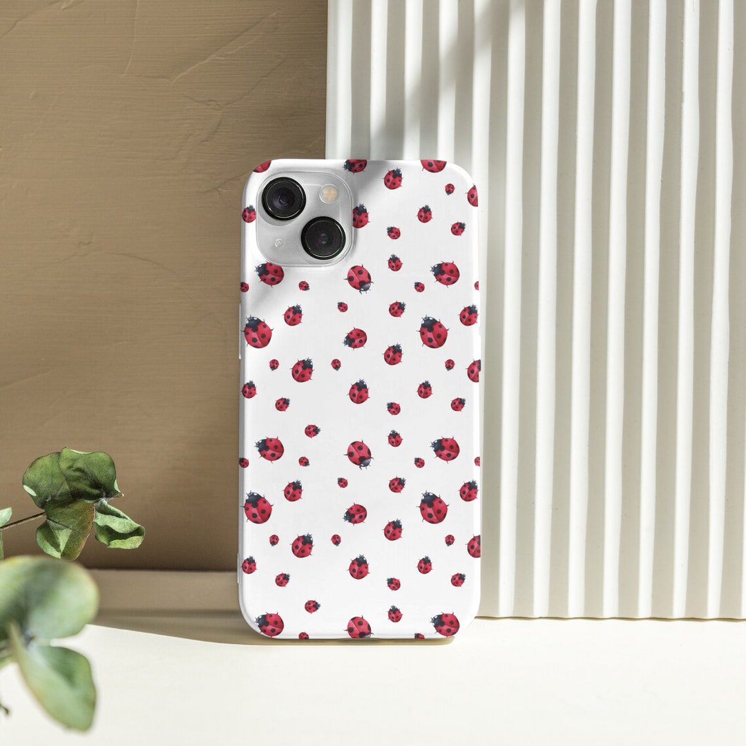 Ladybug Phone Case, Spring Case for iPhone 15, 14, 13, Cute Case for ...