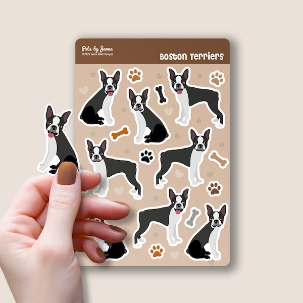 Boston Terrier Decal - Etsy