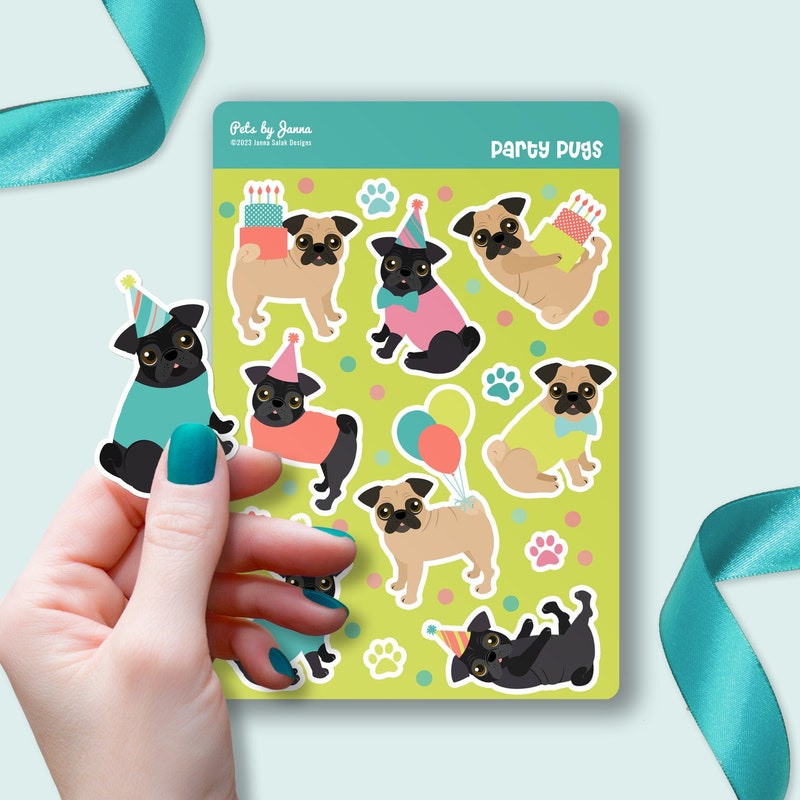 Pug Sticker - Etsy