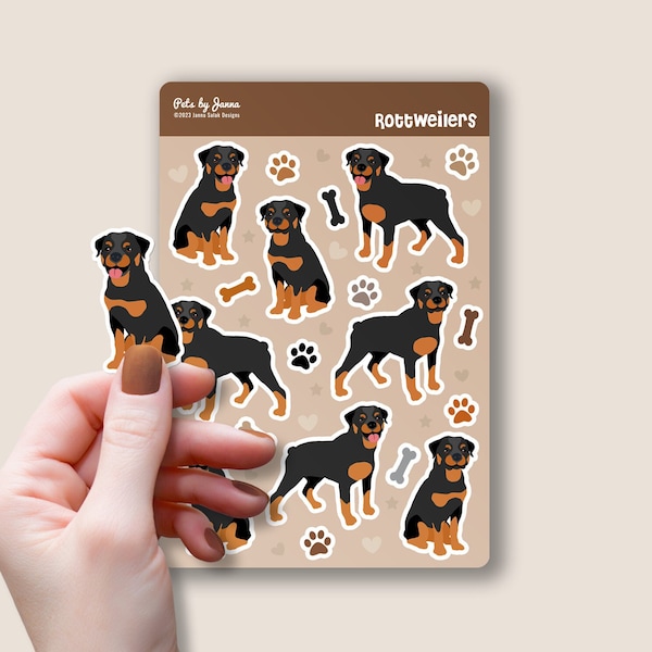 Rottweiler Stickers - Etsy