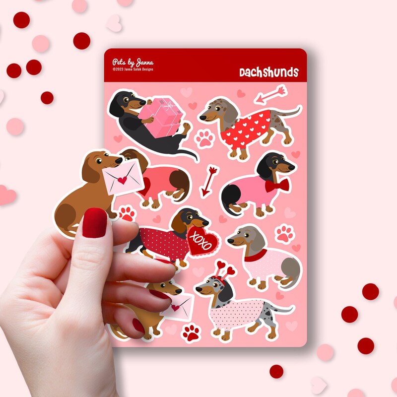 Dachshund Valentines - Etsy