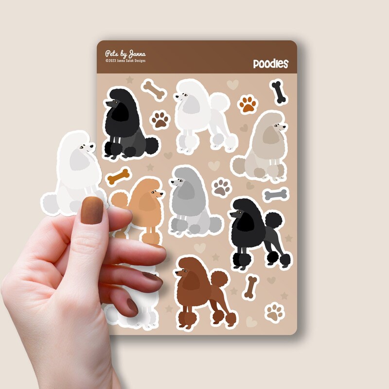 Poodle Sticker - Etsy