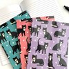 Cute Cat Pattern Hardcover Journal for Cat Lovers, Daily Planner ...