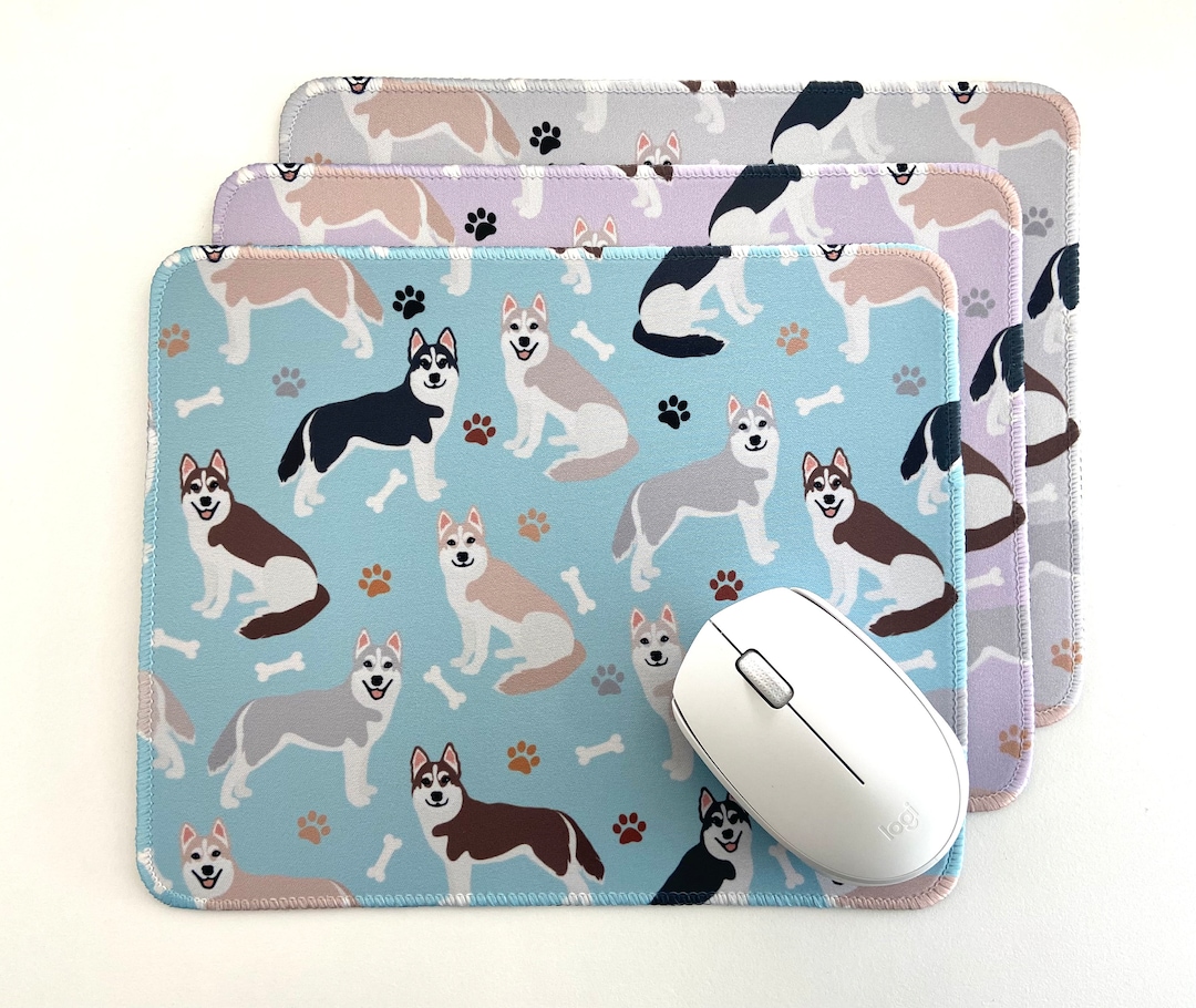 Husky Mousepad 10" X 8" Cute Siberian Husky Dog Mouse Mat - Etsy