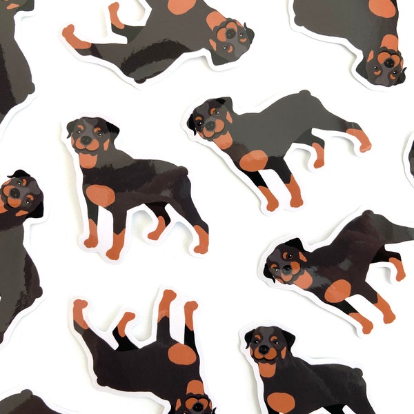 Rottweiler Stickers - Etsy