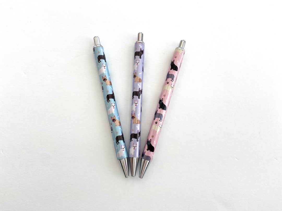 French Bulldog Pen Frenchie Dog GEL Pen Epoxy Resin Pen French Bulldogs ...
