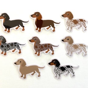 Cute Dachshund Waterproof Vinyl Sticker - 2.5 Inch - Etsy