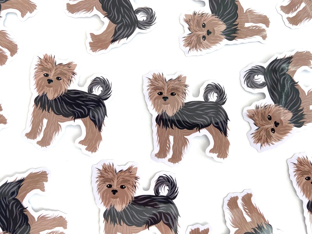 Yorkie Sticker Waterproof Vinyl Stickers Yorkshire Terrier Dog - Etsy