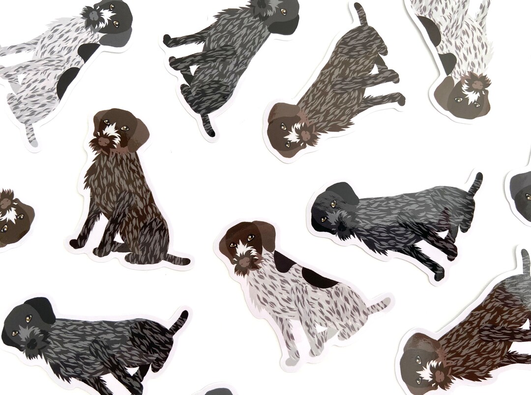 German Wirehaired Pointer Die Cut Sticker Waterproof Vinyl Sticker GWP ...