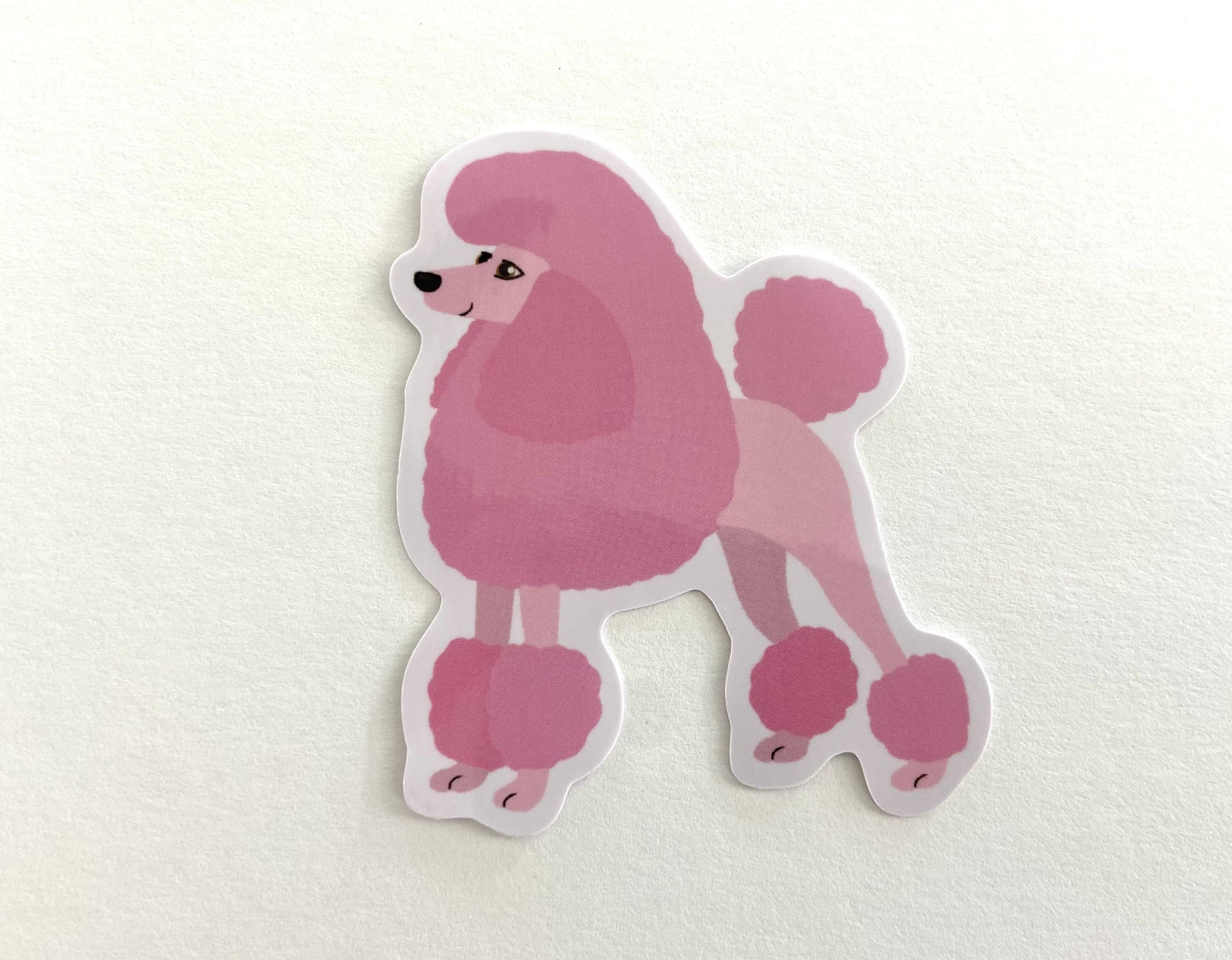 Cute Poodle Sticker Waterproof Vinyl Sticker Poodles Stickers - Etsy