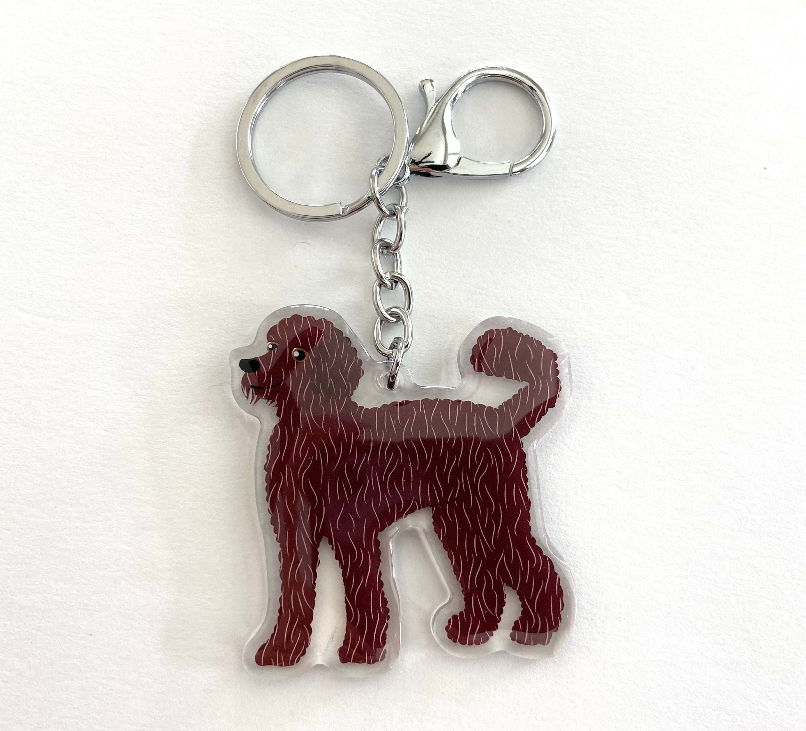 Doodle Keychain Cute Charm Clear Plastic and Resin Silver Key - Etsy