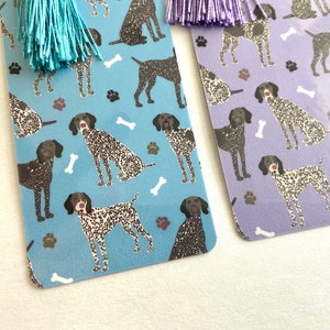 German Shorthaired Pointer Bookmark, GSP Dog Owner Unique Gifts Dog Paw ...