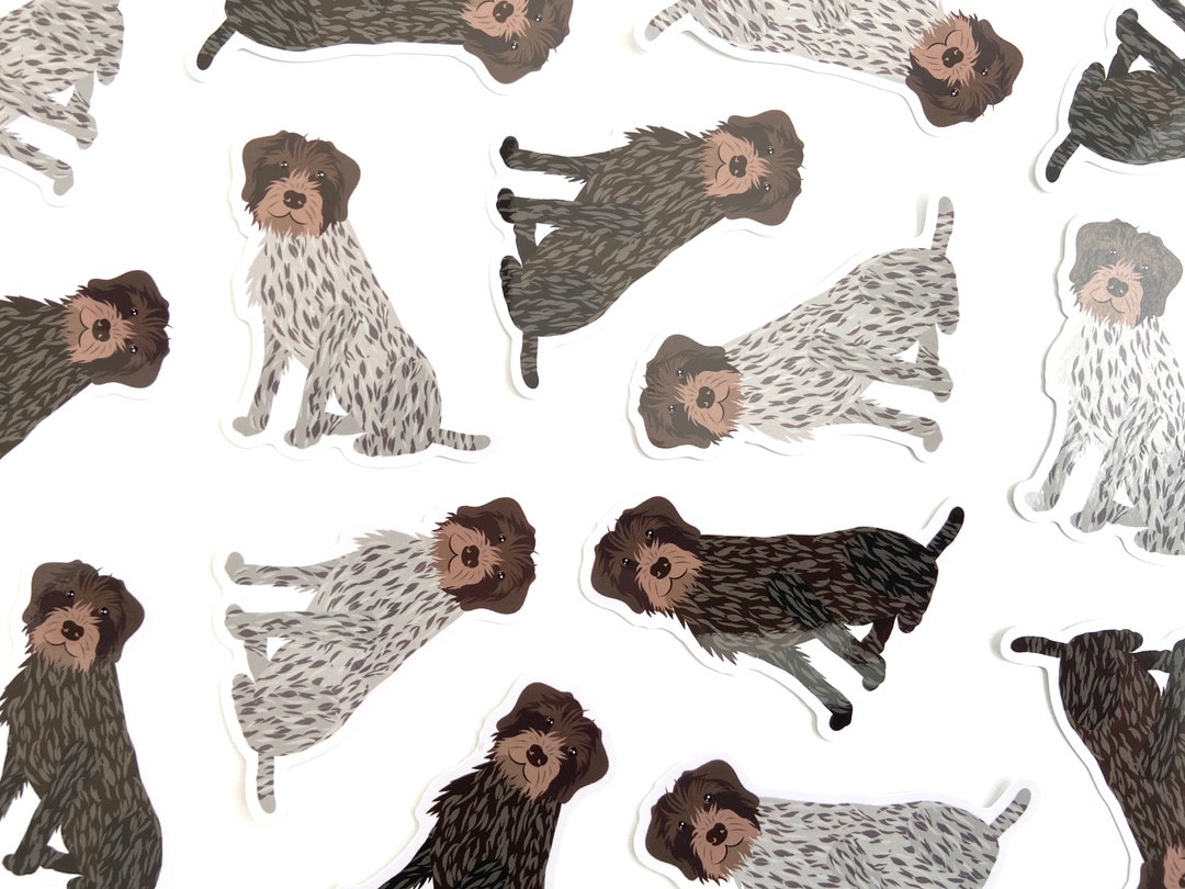 Wirehaired Pointing Griffon Sticker Waterproof Vinyl Sticker Wirehaired ...