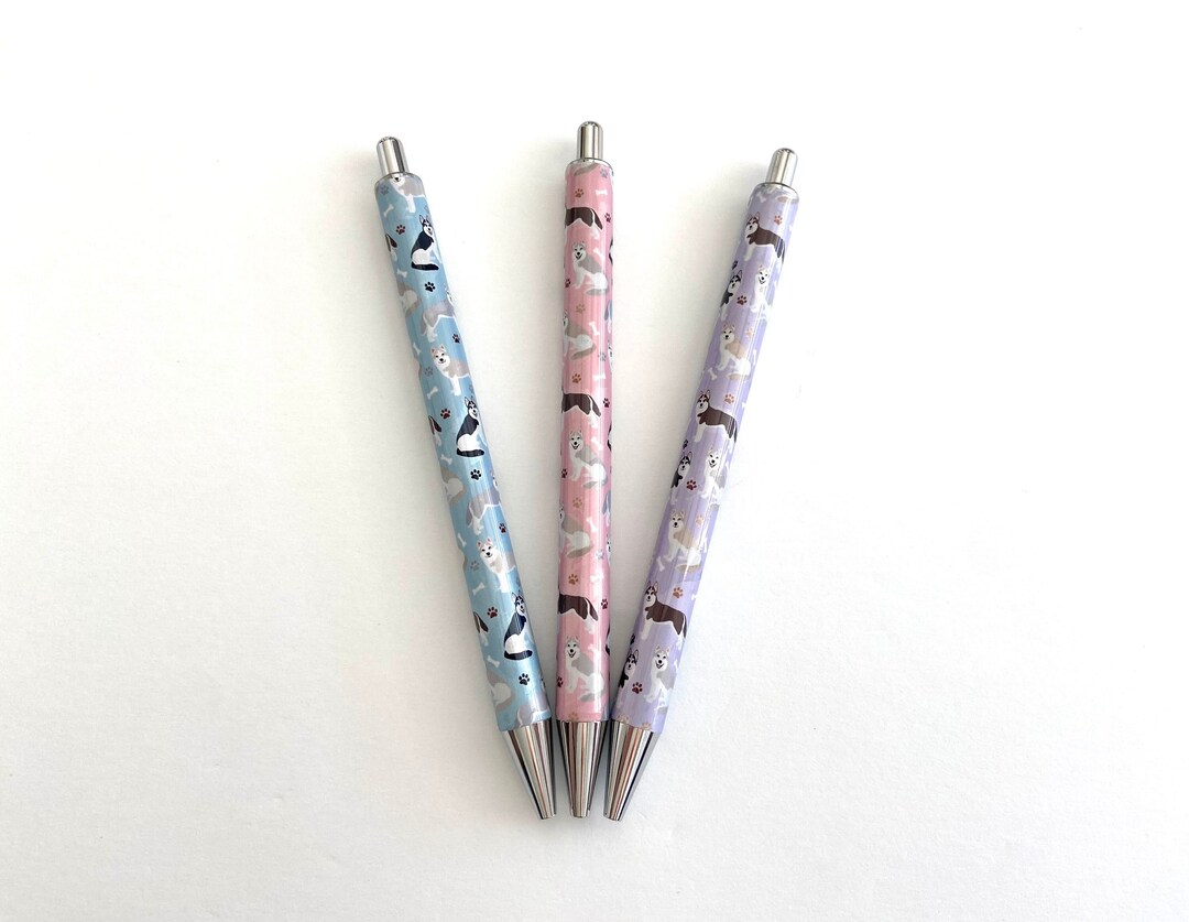 Siberian Husky GEL Pen Husky Dog Epoxy Resin Pen Dog Gift - Etsy