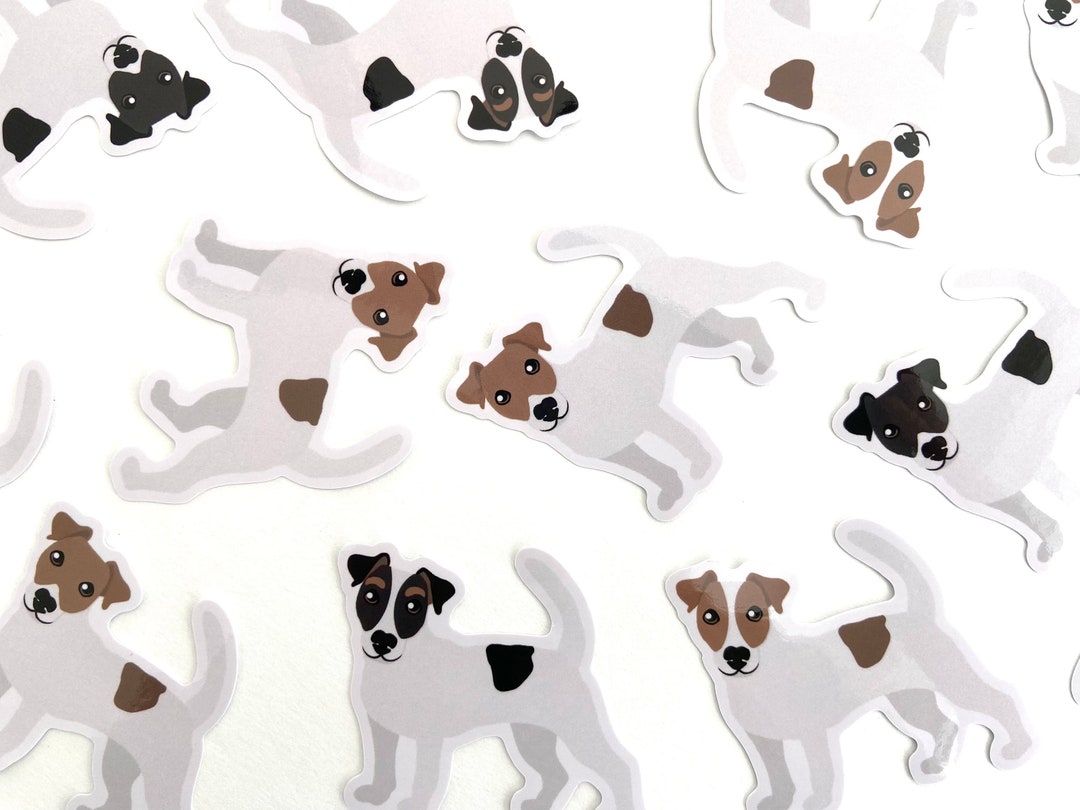 Jack Russell Terrier Sticker: Waterproof Vinyl Dog Decal - Etsy