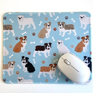 English Bulldog Mousepad 10" X 8" Cute English Bulldogs Mouse Mat - Etsy