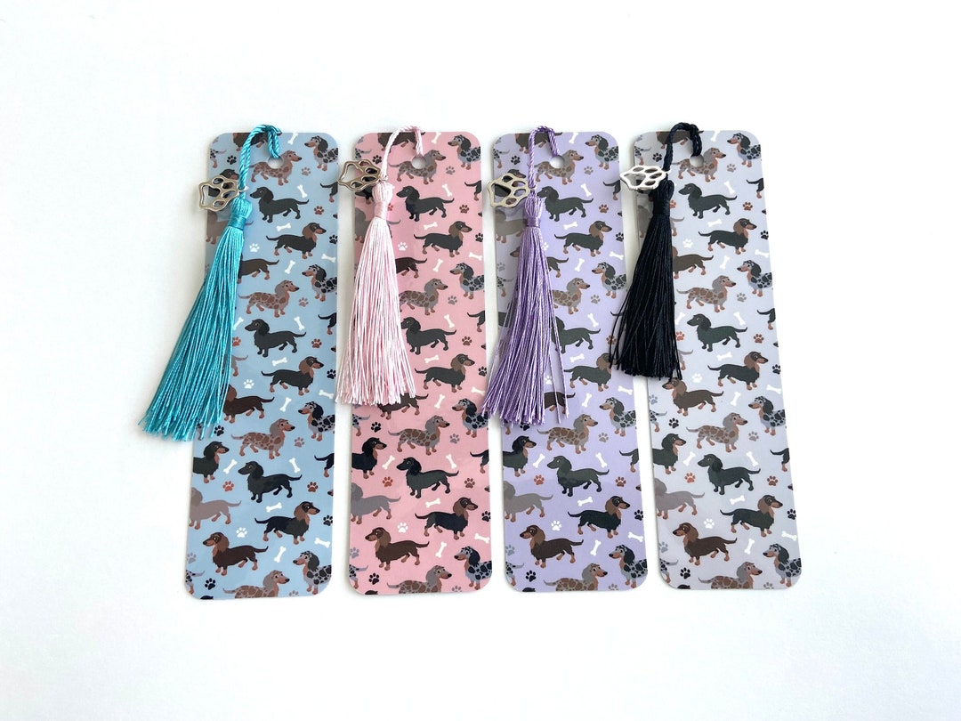 Cute Long Haired Dachshund Bookmark, Dachshunds Lover Unique Gifts Dog ...