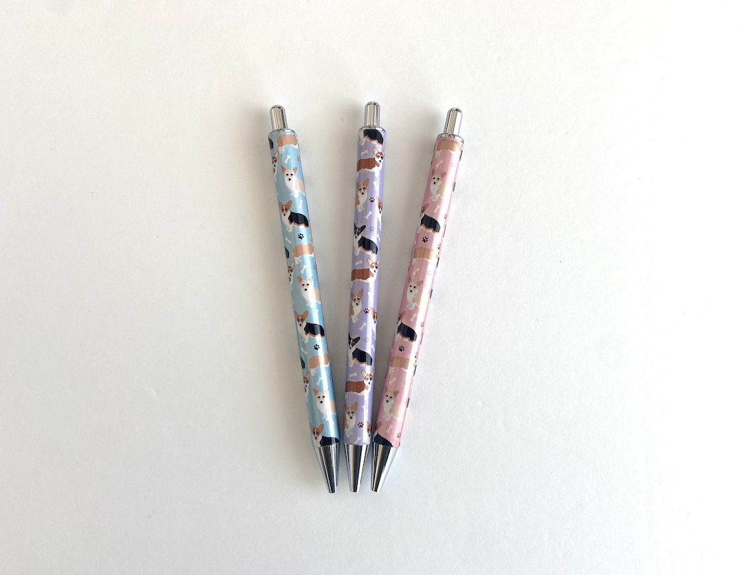 Corgi GEL Pen Dog Epoxy Resin Pen Pembroke Welsh Corgis Dog Gift - Etsy
