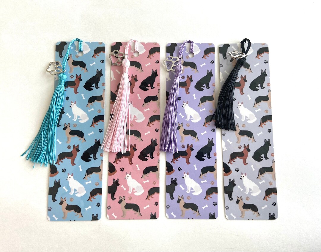 German Shepherd Bookmark, White German Shepherd, Black German Shpherd ...