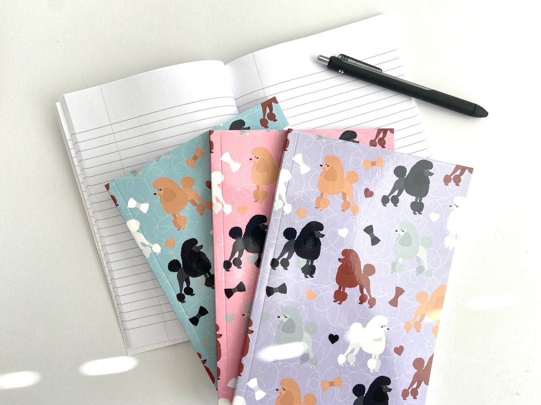 Cute Poodle Dogs Softcover Notebook A5 Size Poodles Journal - Etsy