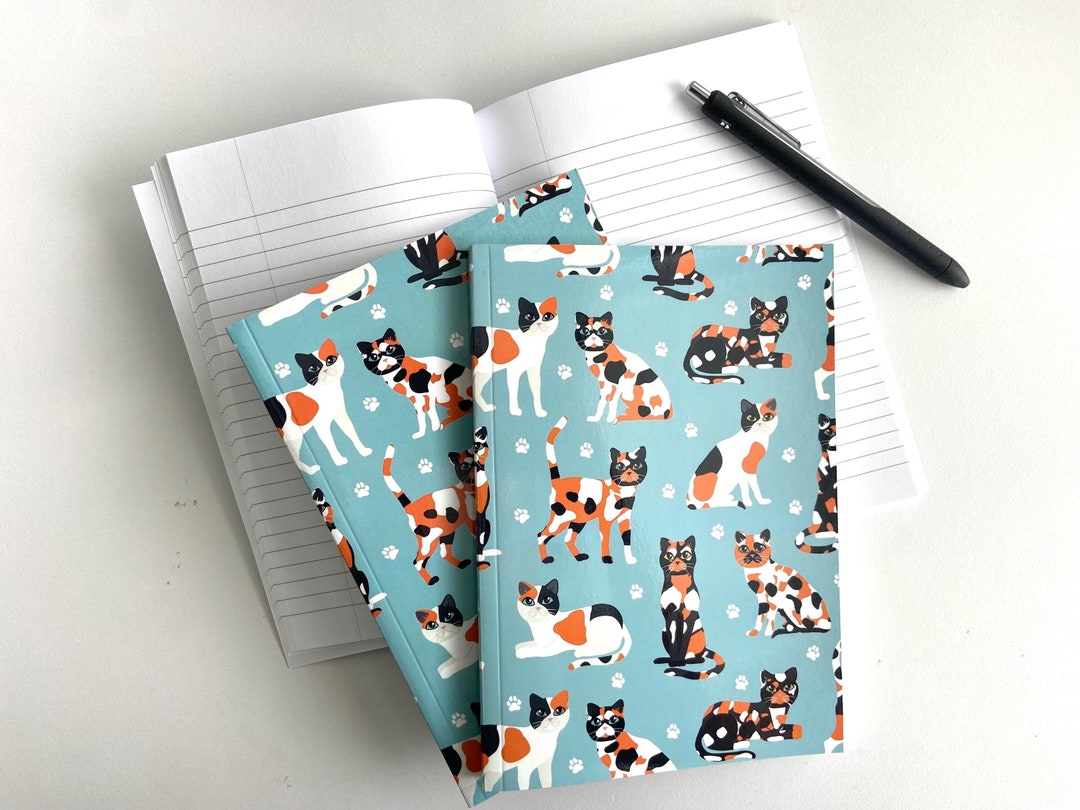 Cute Calico Cat Softcover Notebook A5 Size Calicos Cats Pattern - Etsy