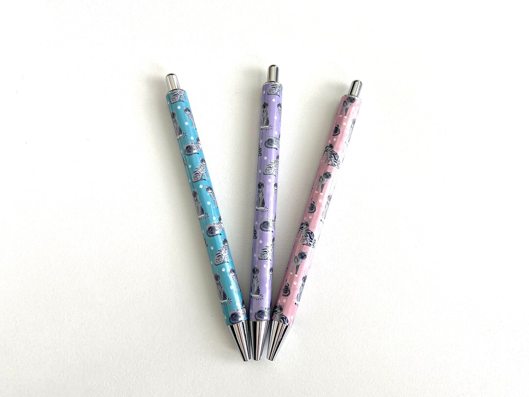 Gray Tabby Cat Gel Pen, Epoxy Resin Pen - Etsy