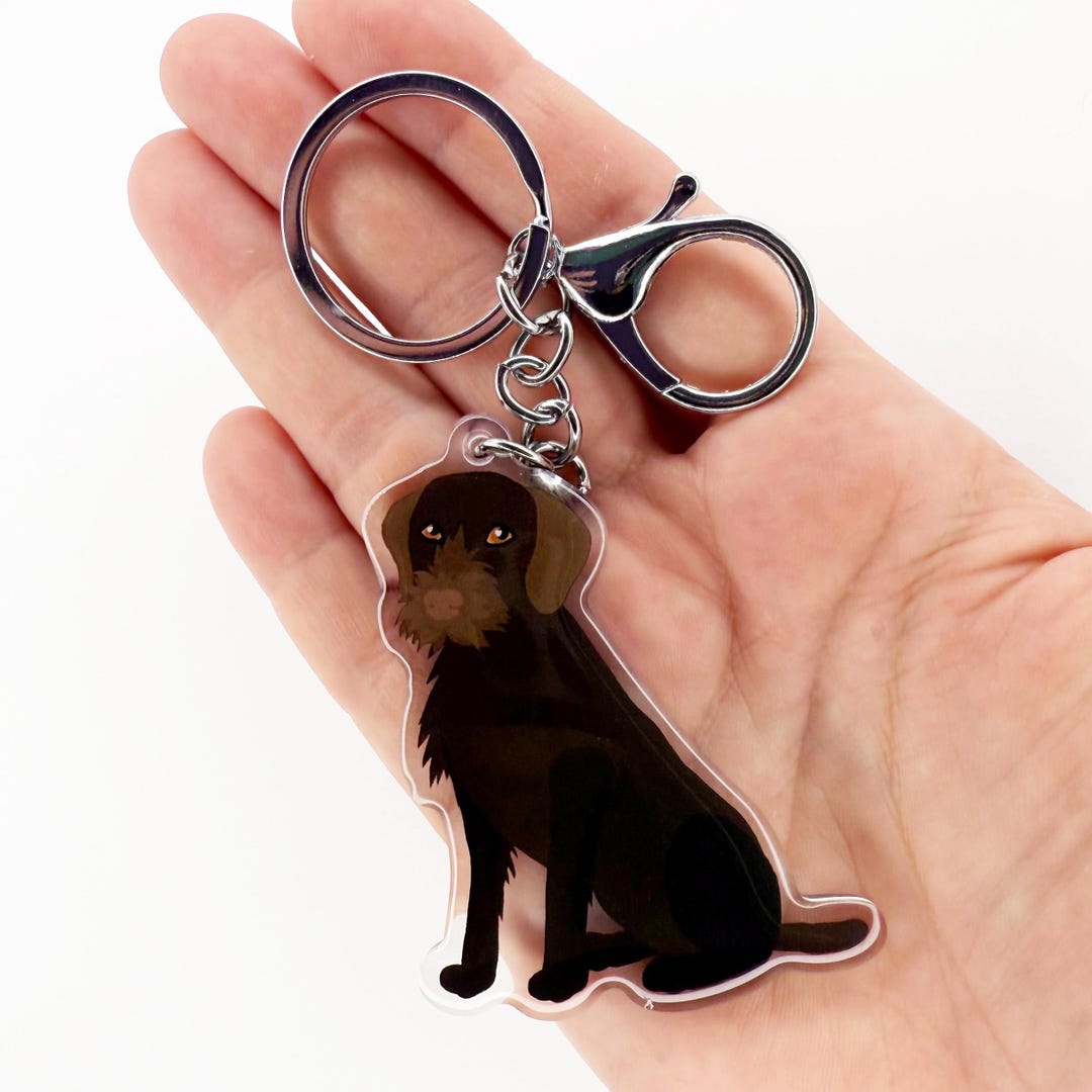 Liver German Wirehaired Pointer Keychain, Dog Mom Gift - Etsy
