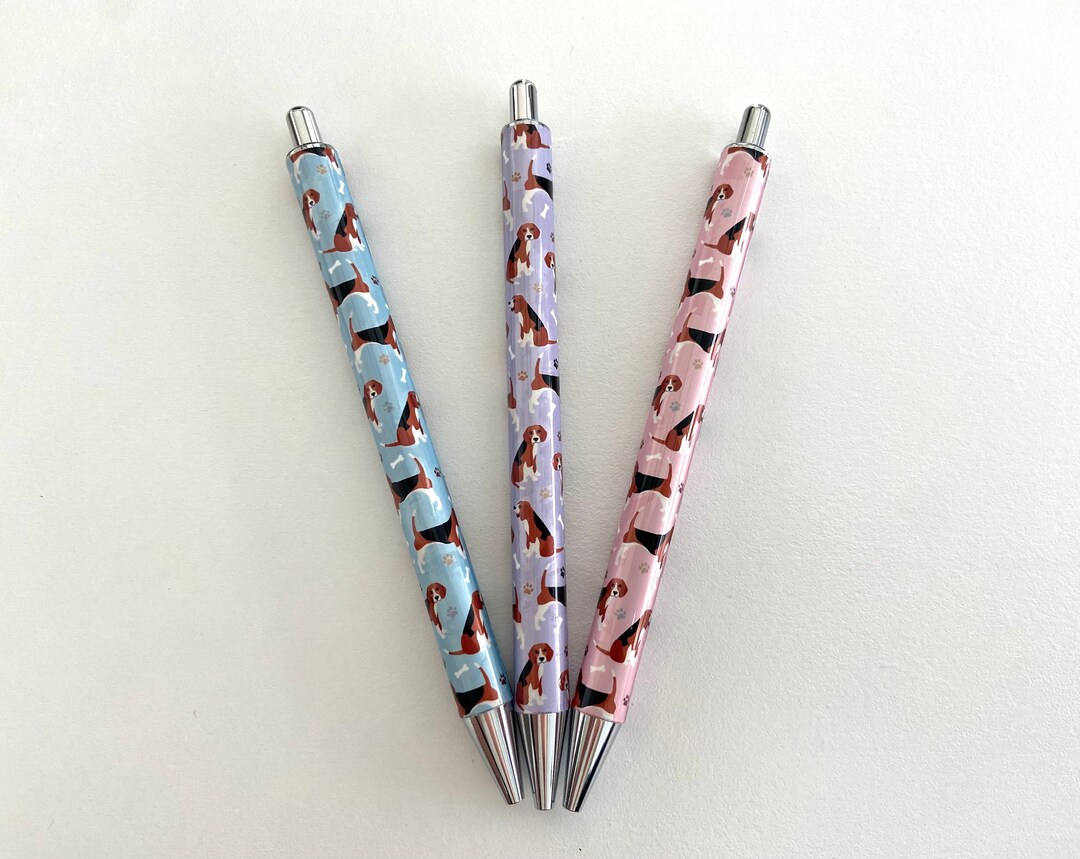 Beagle GEL Pen Cute Dog Epoxy Resin Pen Beagles Dog Gift - Etsy