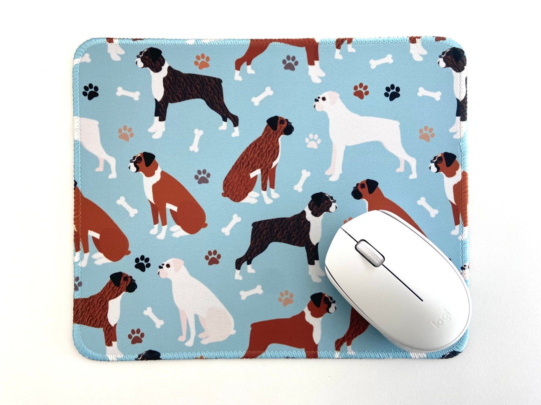 Boxer Mousepad Cute Boxers Dog 10" X 8" Mouse Mat - Etsy