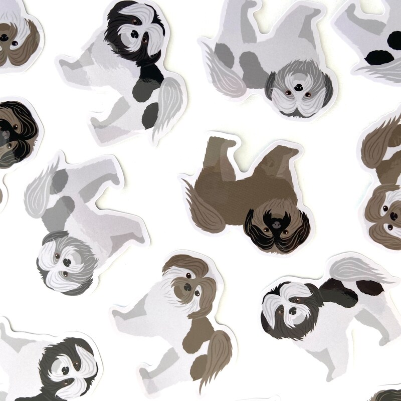 Shih Tzu Stickers - Etsy
