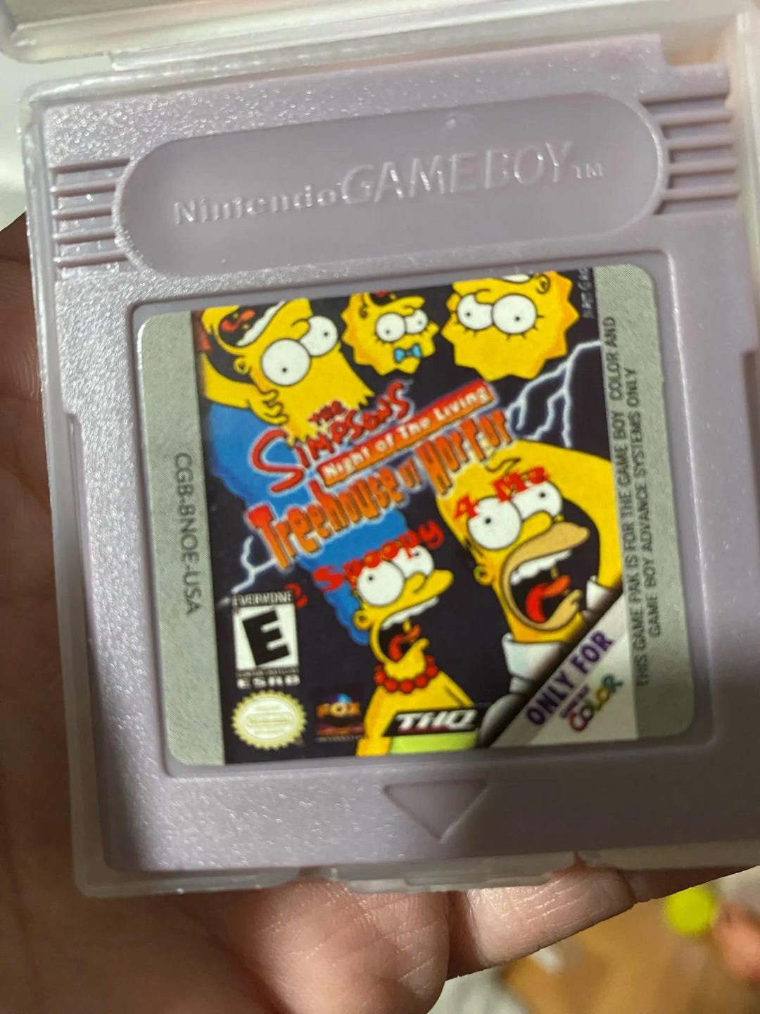 Treehouse of Horror Game Cartridge Nintendo Gameboy Color 16 Bit - Etsy