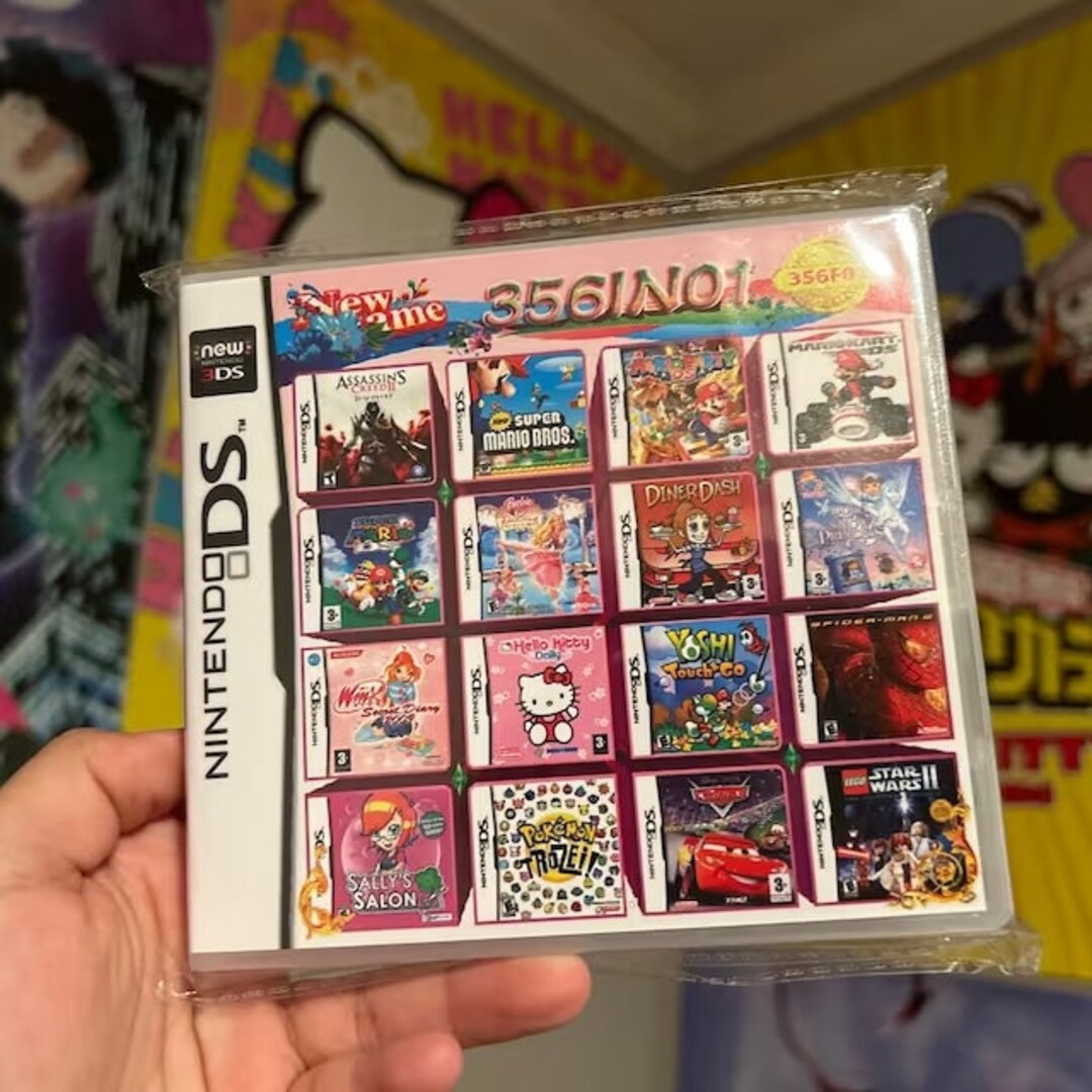 356 in 1 Multi Video Game Cart Box Include Nintendo DS DSI 2DS - Etsy ...