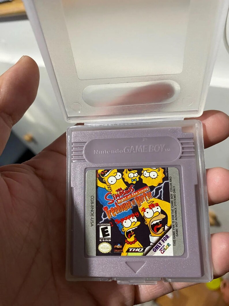Treehouse of Horror Game Cartridge Nintendo Gameboy Color 16 Bit - Etsy